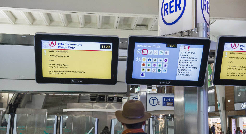 Itinéraires alternatifs en cas d'incident sur le RER A